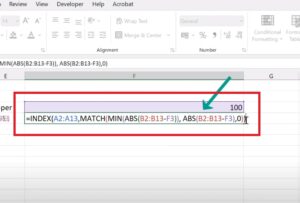 How to Find the Closest Match to a Target Value in Excel - ExcelTutorial