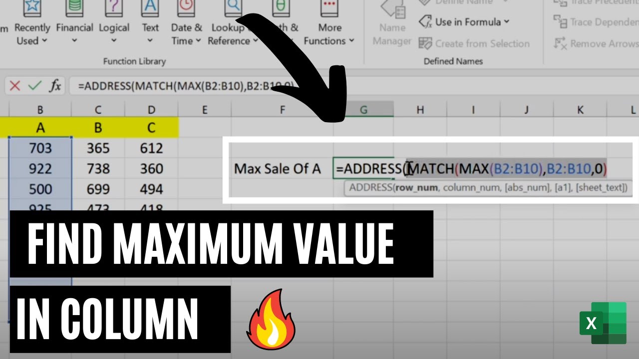 How To Find The Max Value In Excel ExcelTutorial