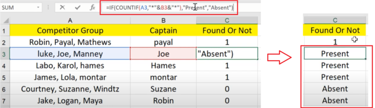 How to Check Cells Contains a Specific Text In Excel - ExcelTutorial
