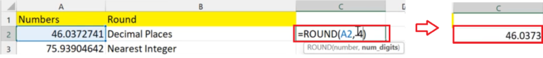 How To Use Round Function In Excel With Examples Exceltutorial