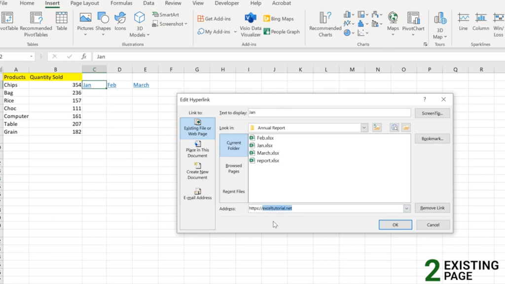 5 Awesome Ways to Insert Hyperlinks in Excel - ExcelTutorial