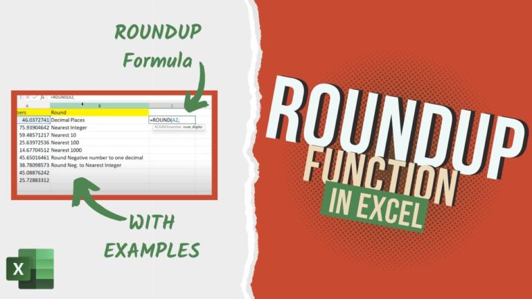 How To Use ROUNDUP Function In Excel With Examples ExcelTutorial