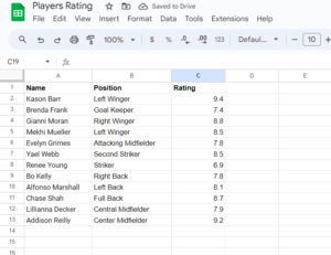 How To Make A Table In Google Sheets (quick Guide) - Exceltutorial